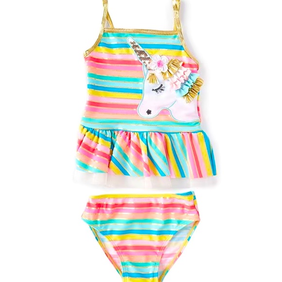 Flapdoodles | Swim | Flapdoodles Unicorn Stripe Tankini Swimsuit | Poshmark